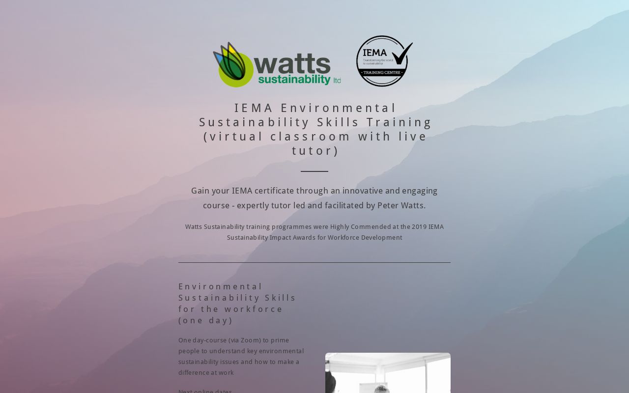 IEMA Sustainability Skills courses